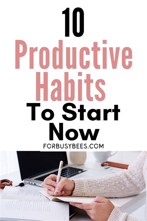 Productive Habits To Try Productive Habits Habits Productive Things To Do