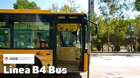 Línea B4 Bus Barcelona España Viaje Completo Youtube