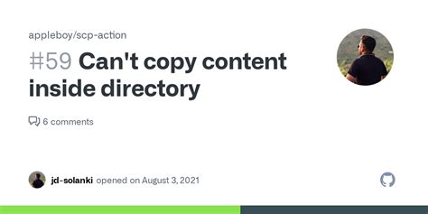 Can T Copy Content Inside Directory Issue Appleboy Scp Action GitHub