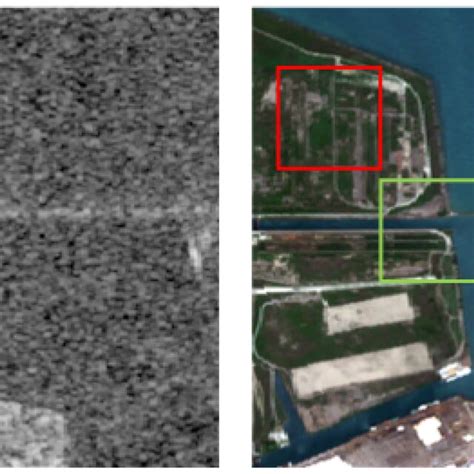 Texture And Edge Differences Between Multi Source Images The Red Box