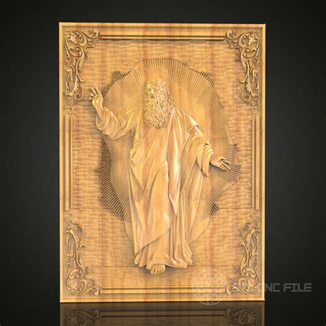 Sacred Figure 3d Stl Model Cnc Router File For Religious Wood Carving Spiritual Art Panel Etsy