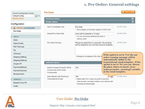 Pre Order Magento Extension By Amasty User Guide