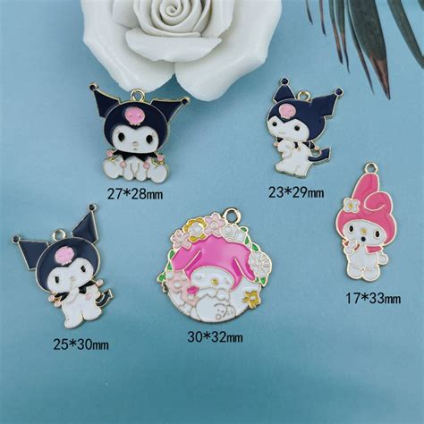 Badu Bg 10 бр лот анимационни животни емайлирани талисмани сладко куче зайче мечка метални