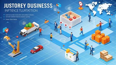 글로벌 물류 배달 이소메트릭 원활한 패턴 라인 3d 아이콘 사람들 캐릭터 화살표 Distr 프리미엄 Ai 생성 이미지