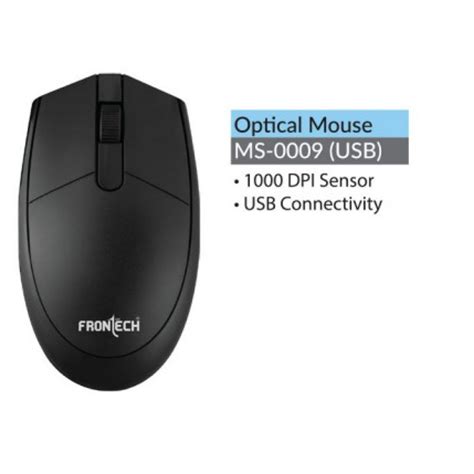 Frontech Ms 0009 Black Usb Optical Mouse At Rs 125 Piece New Items In