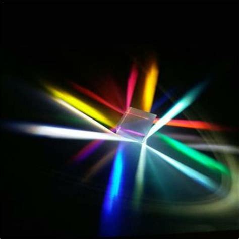 Prism Six Sided Bright Light Combine Cube Prism Stained Glass Beam