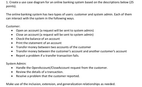Online Banking Use Case Diagram Generatorhon