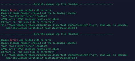 Generate A Batch Of Abaqus Inp Files Using Python Multiprocess Stack