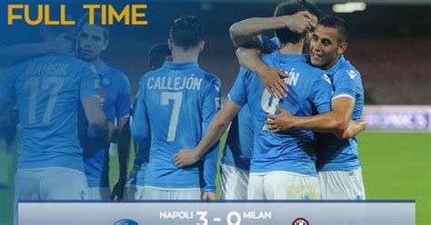 나폴리 Ac 밀란 3 0 완파3위 라치오와 승점 4점차