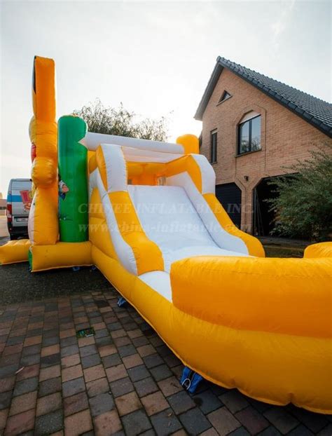 T2 4444 Pokémon Pikachu Bouncy Castle With Slide Inflatables Inflatable Bouncers Inflatable