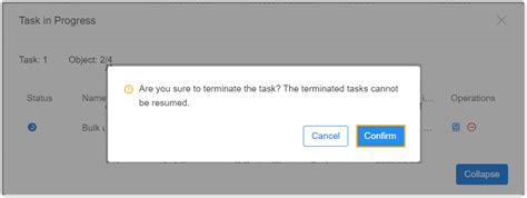 Check Or Terminate Executing Tasks