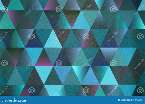 Pattern Of Gradient And Colorful Triangle Stock Illustration