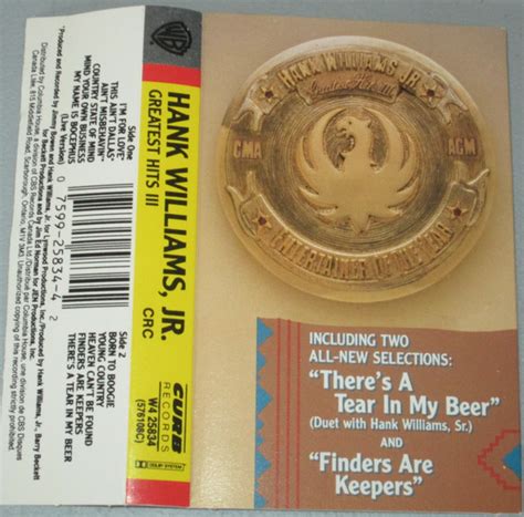 Hank Williams Jr Greatest Hits Iii 1989 Hx Pro Cassette Discogs