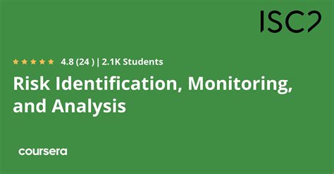 Risk Identification Monitoring And Analysis Coursera