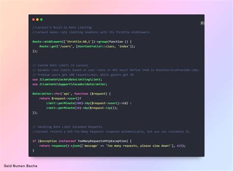 Said Numan Bacha On Linkedin Laravel Apisecurity Ratelimiting Webdevelopment