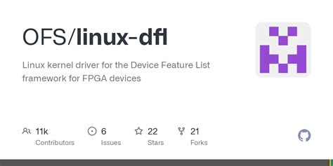 Github Ofslinux Dfl Linux Kernel Driver For The Device Feature List Framework For Fpga Devices