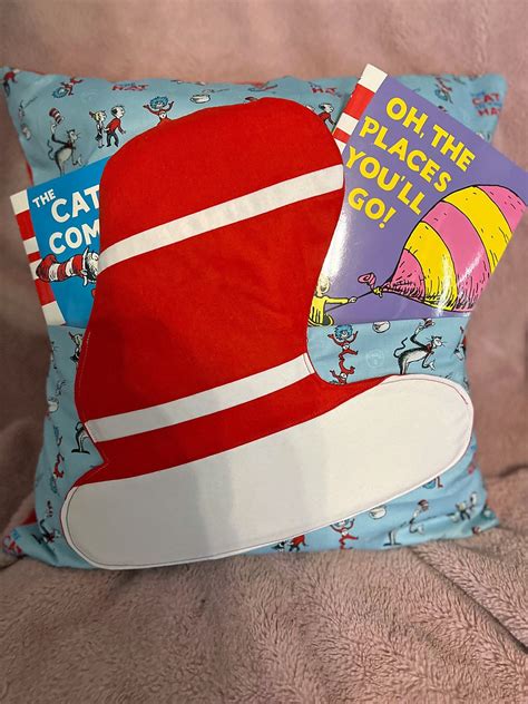 Cat In The Hat Reading Cushion The Craft Cotton Co