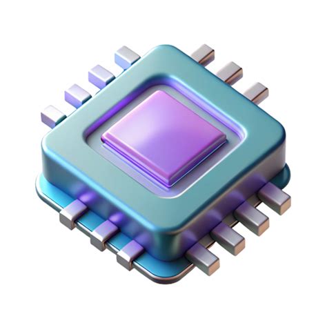 Vibrant Traditional Quantum Computer Processor Chip Premium 59436884 Png