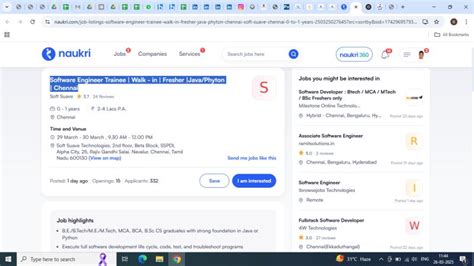 Softsuavetechnologies Java Python Associate Engineer Hiring Jobs
