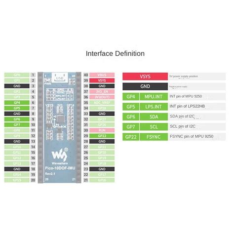 Pico 10dof Imu For Pico Rp2040 10 Axis Sensor Range Ubuy India