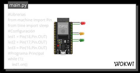 Semáforo Pc Wokwi Esp32 Stm32 Arduino Simulator