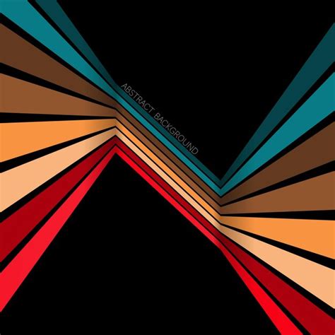 Абстрактные линии красочные обои Премиум вектор