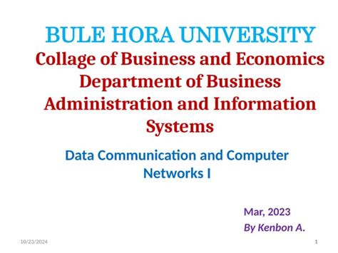 Data Communication And Computer Networking I Ppt