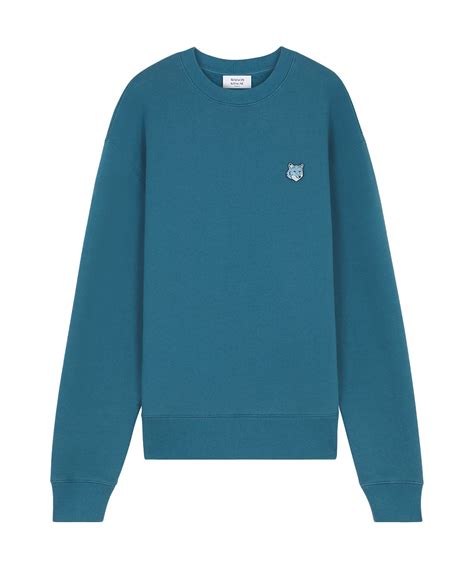 Maison KitsunÉ 湖水藍變化狐狸頭logo舒適衛衣中性 男 Xs 誠品線上