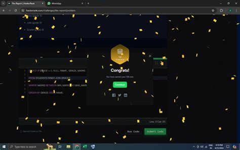 Swayam Jaiswal On Linkedin Sql Hackerrank