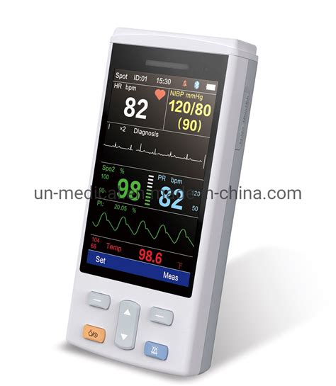 Pc200 Ecg Spo2 Nibp Temp Moniter Ekg Monitor Portable Handheld Ecg