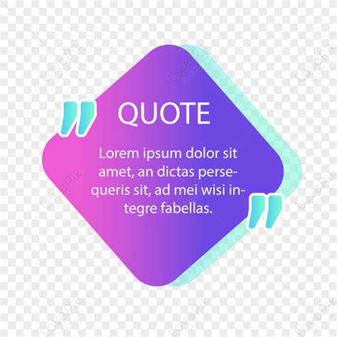 창의 다이아몬드 그라디언트 견적 텍스트 상자 테두리미래장식 Png 일러스트 무료 다운로드 Lovepik