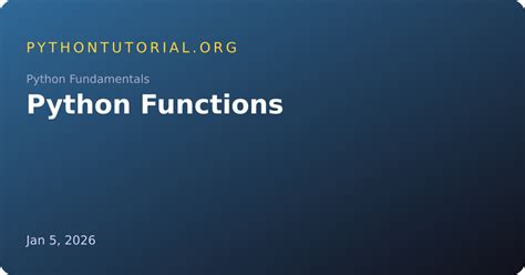 Python Functions