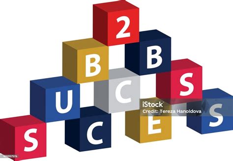 3d 컬러 큐브 텍스트 비즈니스 흰색 배경에 고립 벡터 일러스트입니다 0명에 대한 스톡 벡터 아트 및 기타 이미지 0명 3