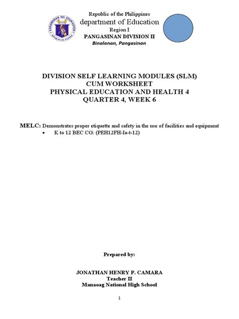 division self learning modules peh 4 week6 pdf grammar physical