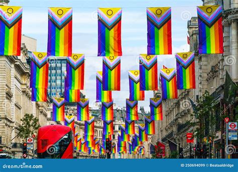 Intersex Inclusive Redesign Of The Progress Pride Flag Editorial Photo