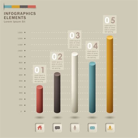 Abstract Pie Chart Infographics Royalty Free Vector Image