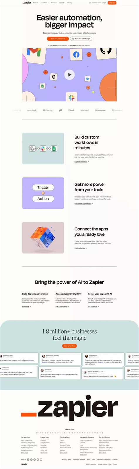 Zapier Automation That Moves You Forward On Landbook Get Inspired