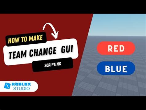 How To Make Team Changing GUI In Roblox Studio YouTube