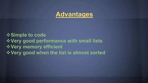 insertion sort pptx programming languages computing