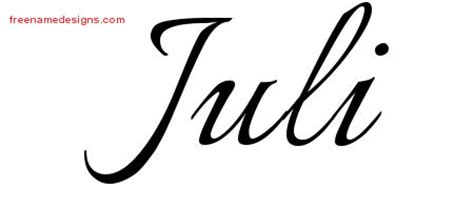 Juli Archives Free Name Designs
