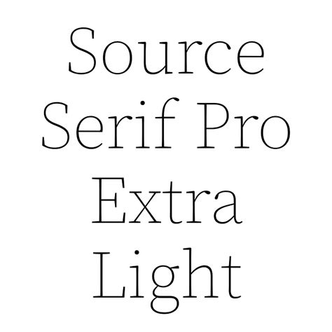 Source Serif Pro Extra Light Font Free Fonts On Creazilla Creazilla