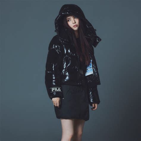 여성 패딩 추천 휠라 한소희 유광 숏패딩 밀라노다운 네이버 블로그