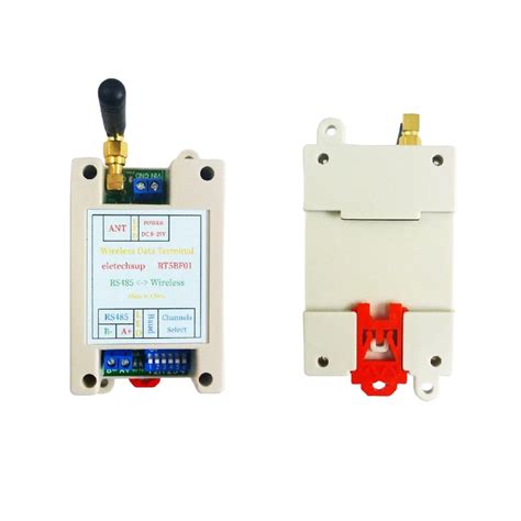 Dc 12v 24v Din Rail Dip สวิทช์ Rs485 Wireless Transceiver 20dbm 121dbm Uart เครื่องส่งสัญญาณและ