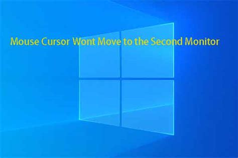 Solutions To Mouse Not Going To The Second Monitor