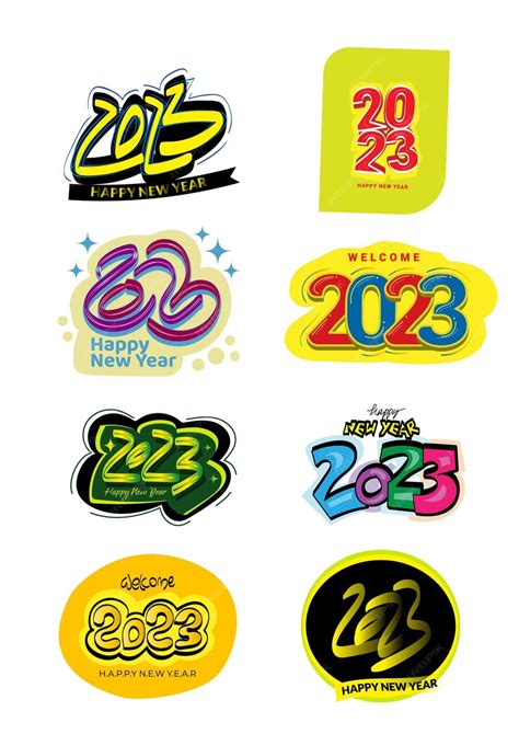 Premium Vector 2023 New Year Graffiti Typography