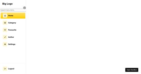 Create A Sidebar Menu In React Js Forked Codesandbox