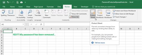 how to remove an excel spreadsheet password in 6 easy steps
