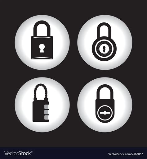 Web Hosting And Data Security Design Royalty Free Vector