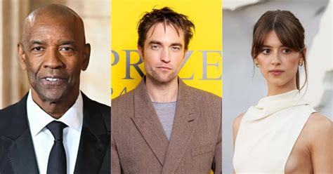 ¡wow Denzel Washington Robert Pattinson Y Daisy Edgar Jones