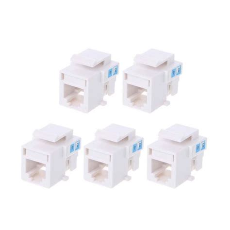 5pcs Tool Free Telephone Module Rj11 Network Cat3 Voice Module Gold Plated Adapter Telephone
